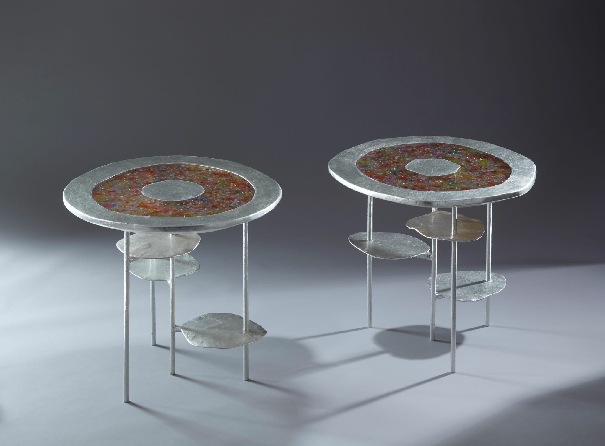 Silver Water Lily Tables
